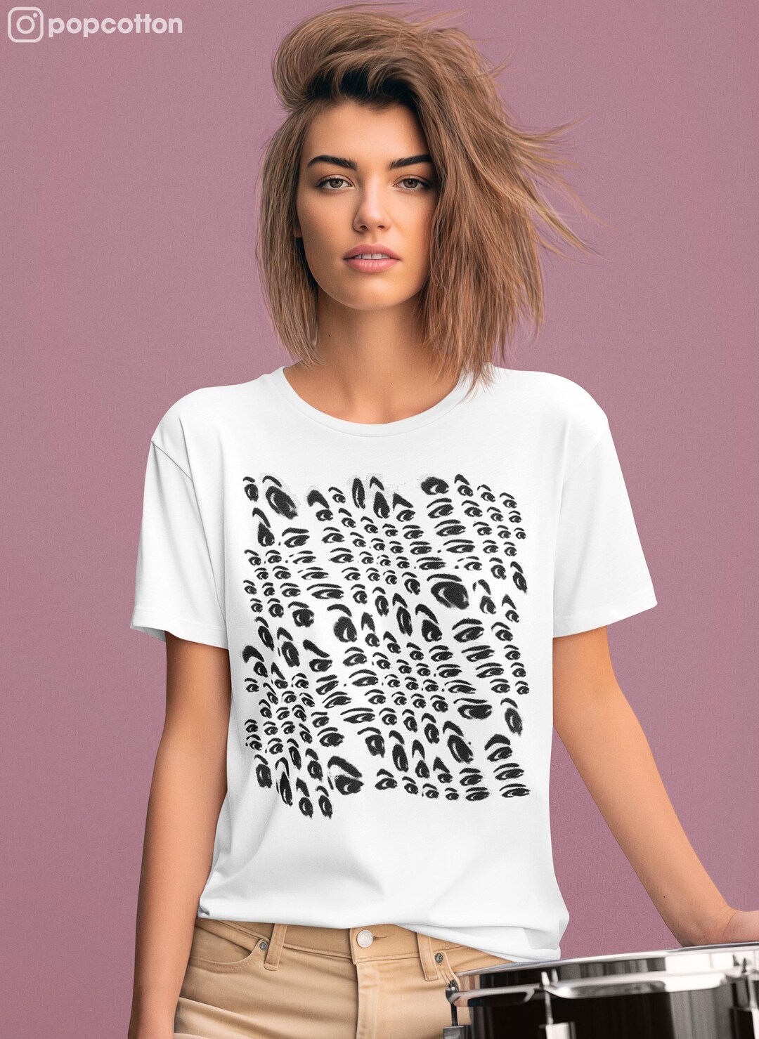 Weegee Eyes Modern Art Photography Pop Cotton Unisex Tee T-shirt - Etsy