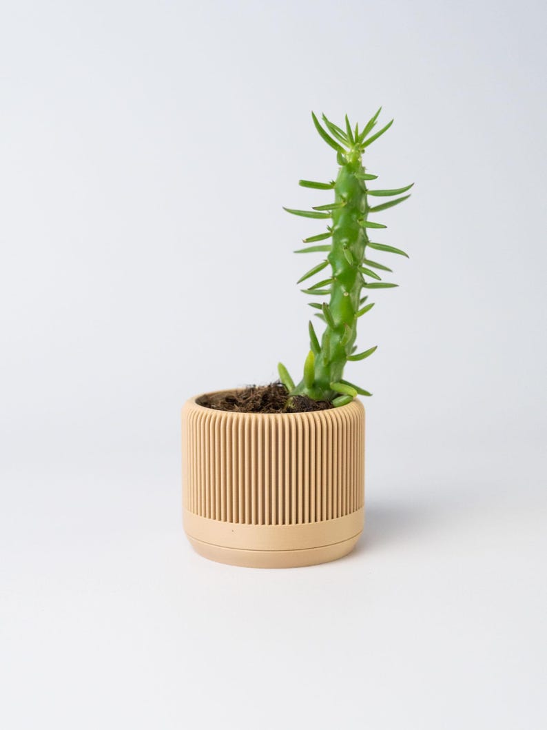 3D Printed Plant Pot, Modern Aesthetic Room Decor, Plant Lover Gift - Etsy