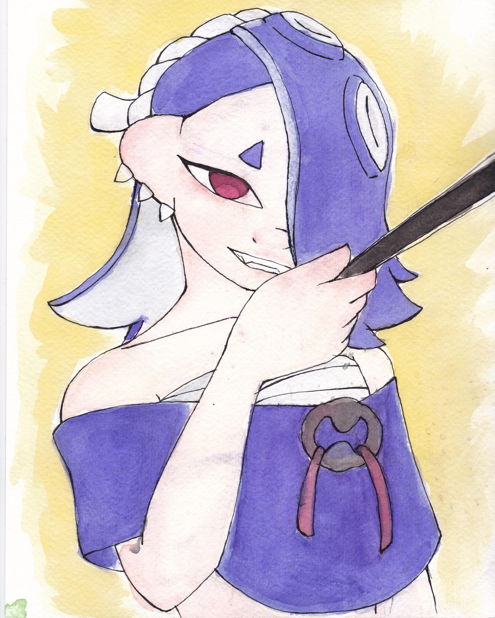 Shiver | Watercolor Print | Digital Download | Splatoon 3 | Fan Art - Etsy