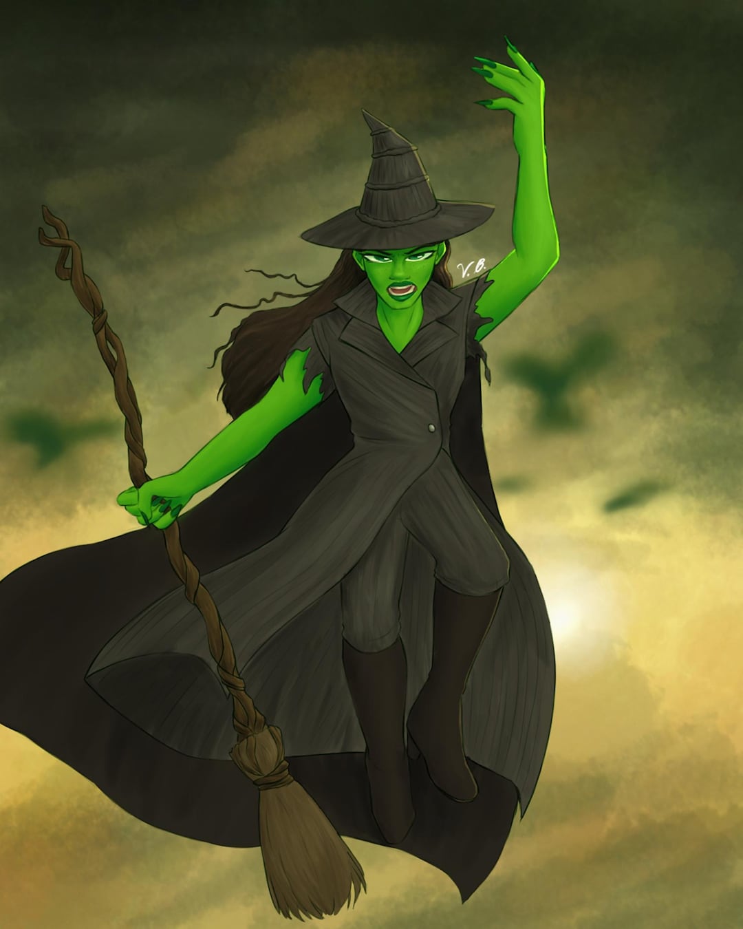 Elphaba No Good Deed Digital Art | DIGITAL DOWNLOAD | Wicked: for Good ...