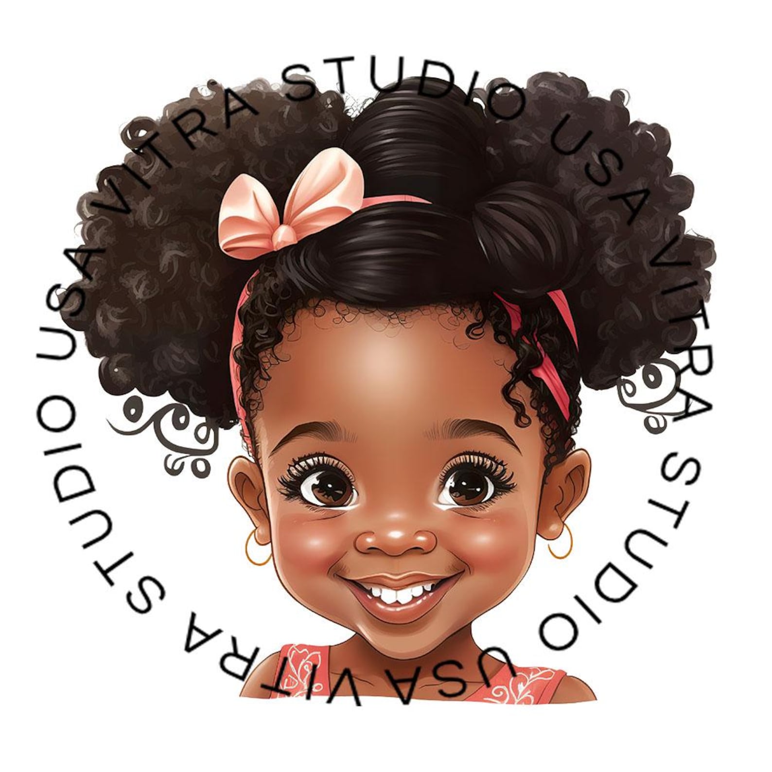 155 Kawaii Black Girl Clipart PNG Bundle, Commercial Use (V033) - Etsy