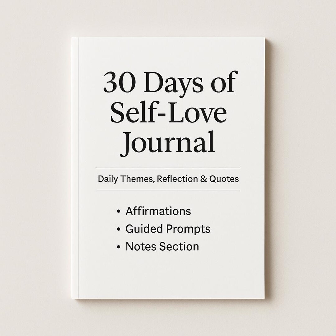 30 Days of Self-love – Guided Printable Journal PDF | Self-care ...