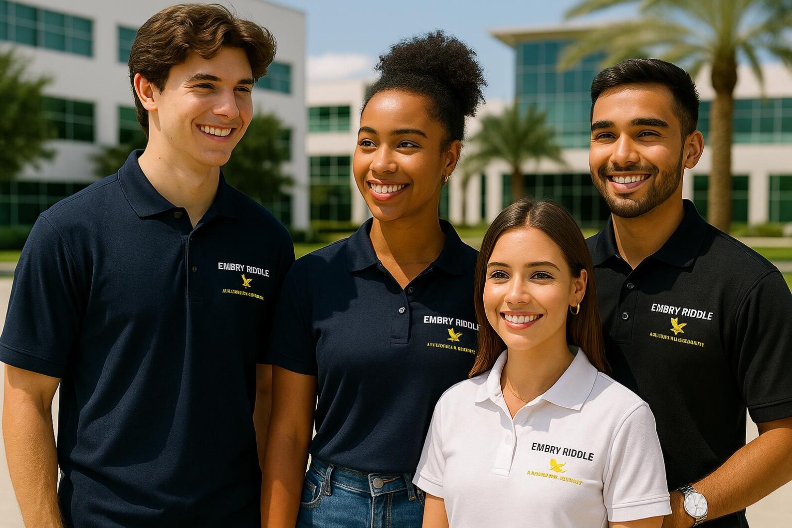 Embry-riddle University Polo Shirt: Embroidered College Apparel - Etsy