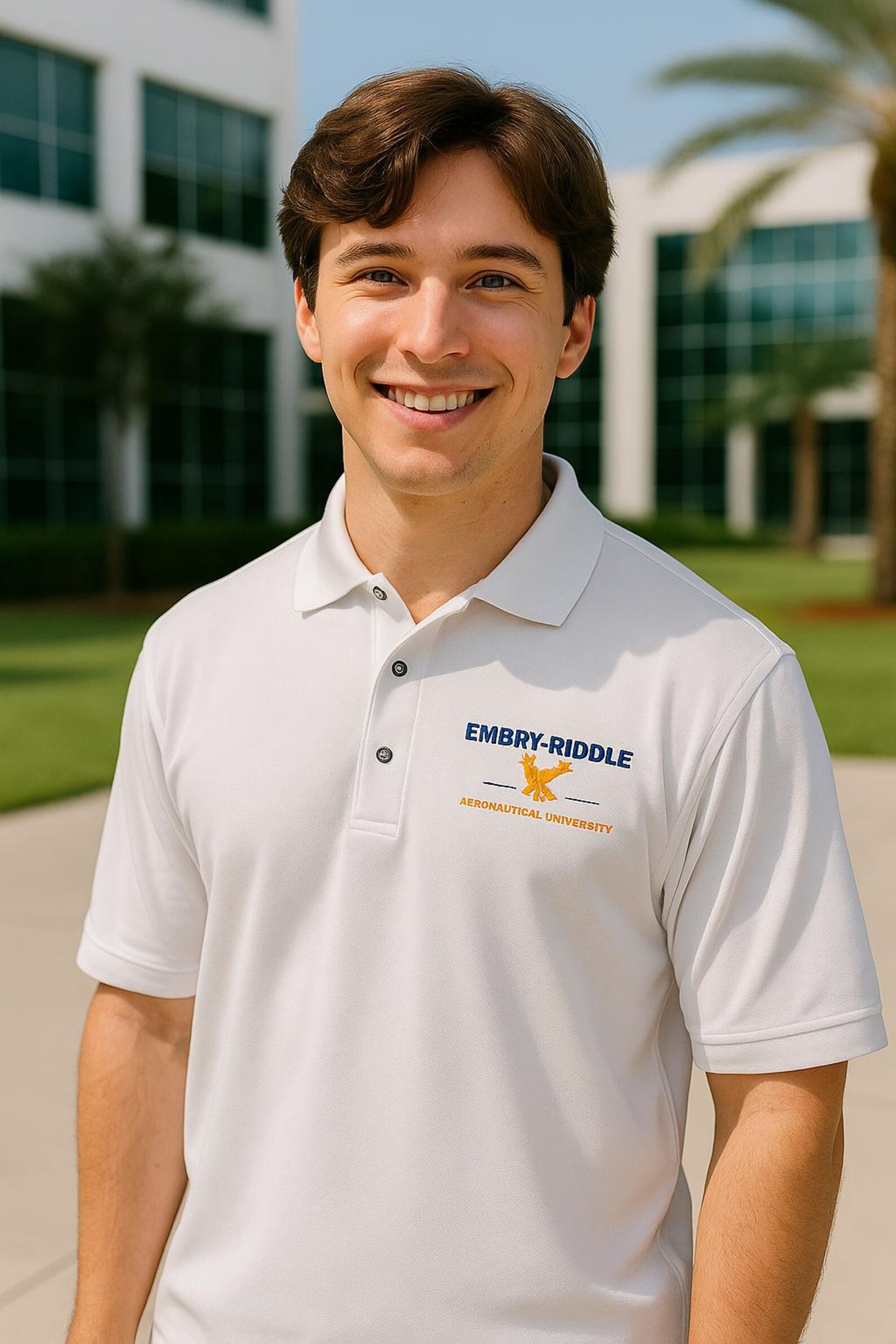 Embry-riddle University Polo Shirt: Embroidered College Apparel - Etsy