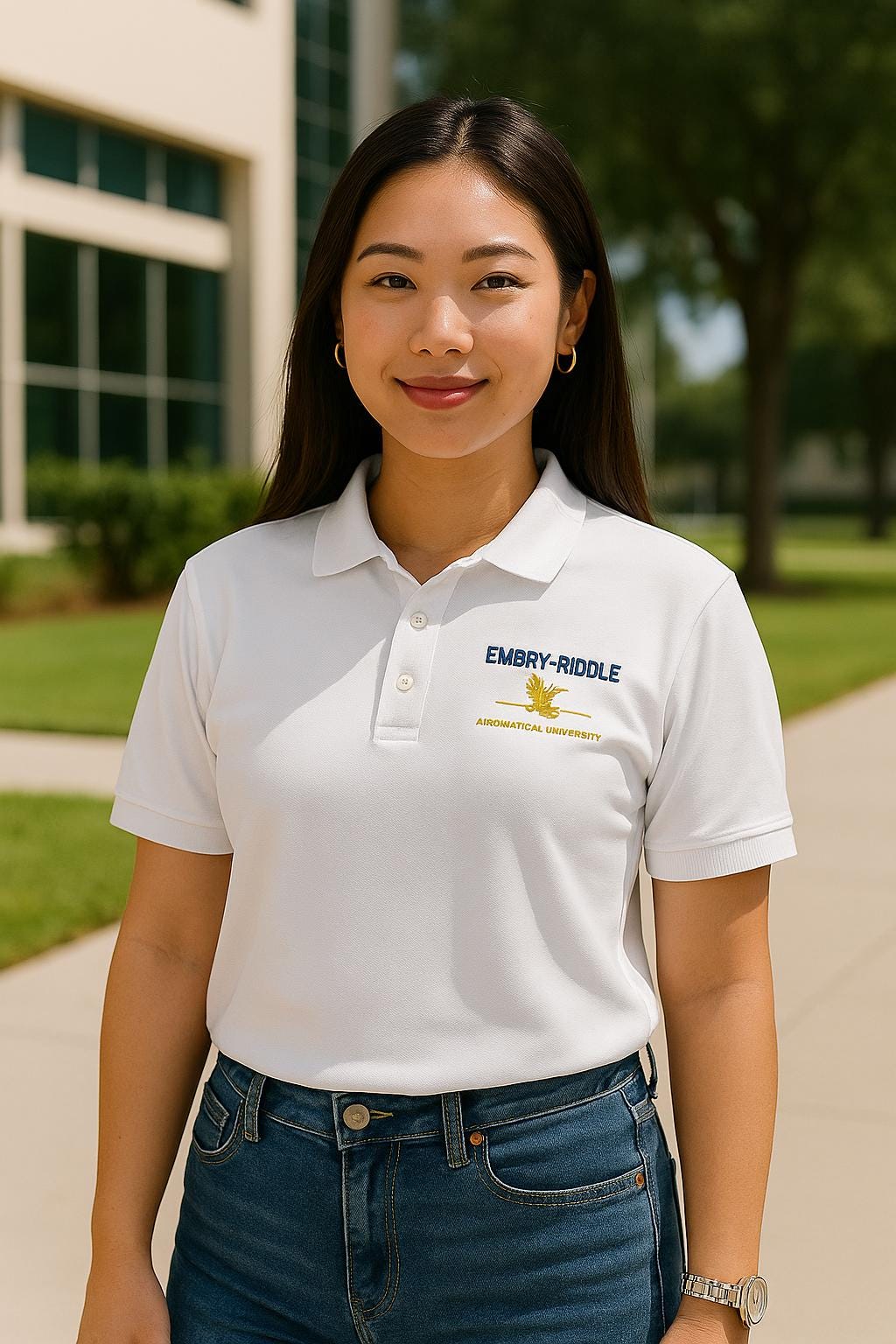 Embry-riddle University Polo Shirt: Embroidered College Apparel - Etsy