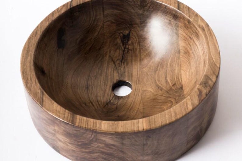 Handmade Wooden Teak Wood Bathsink,handcarve Basin,wooden Basin ...