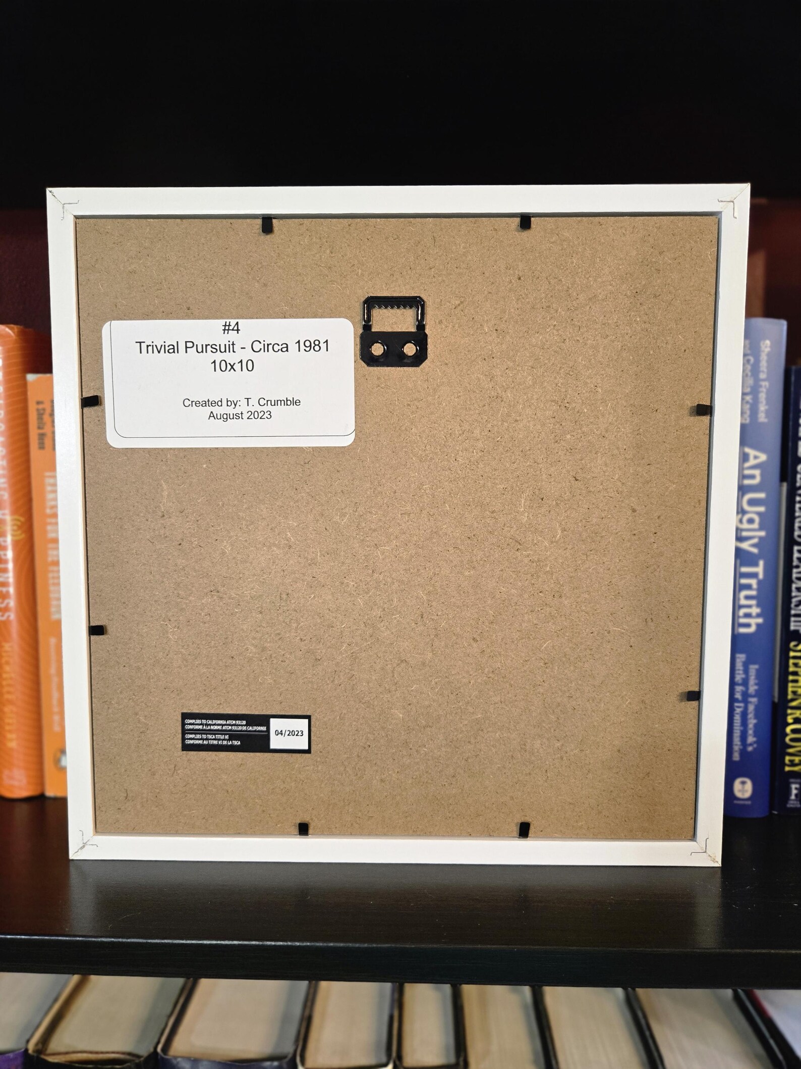 Vintage Trivial Pursuit Shadow Box: 1980s Game Night Art Display - Etsy