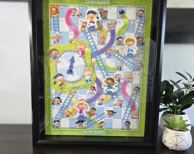 Chutes and Ladders Shadow Box Art: Upcycled Board Game Display - Etsy