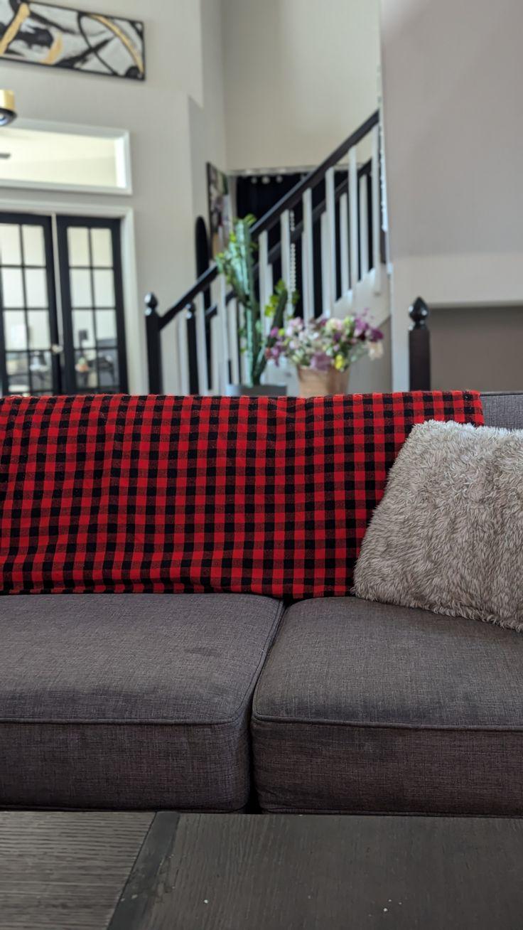 Maasai Shuka,throw Blanket,african Inspired Wrap/scarf,red & Black ...