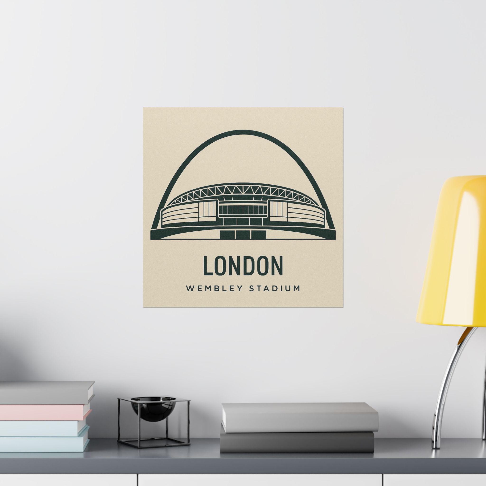 Wembley Stadium Poster: Minimalist Football Art Print - Etsy