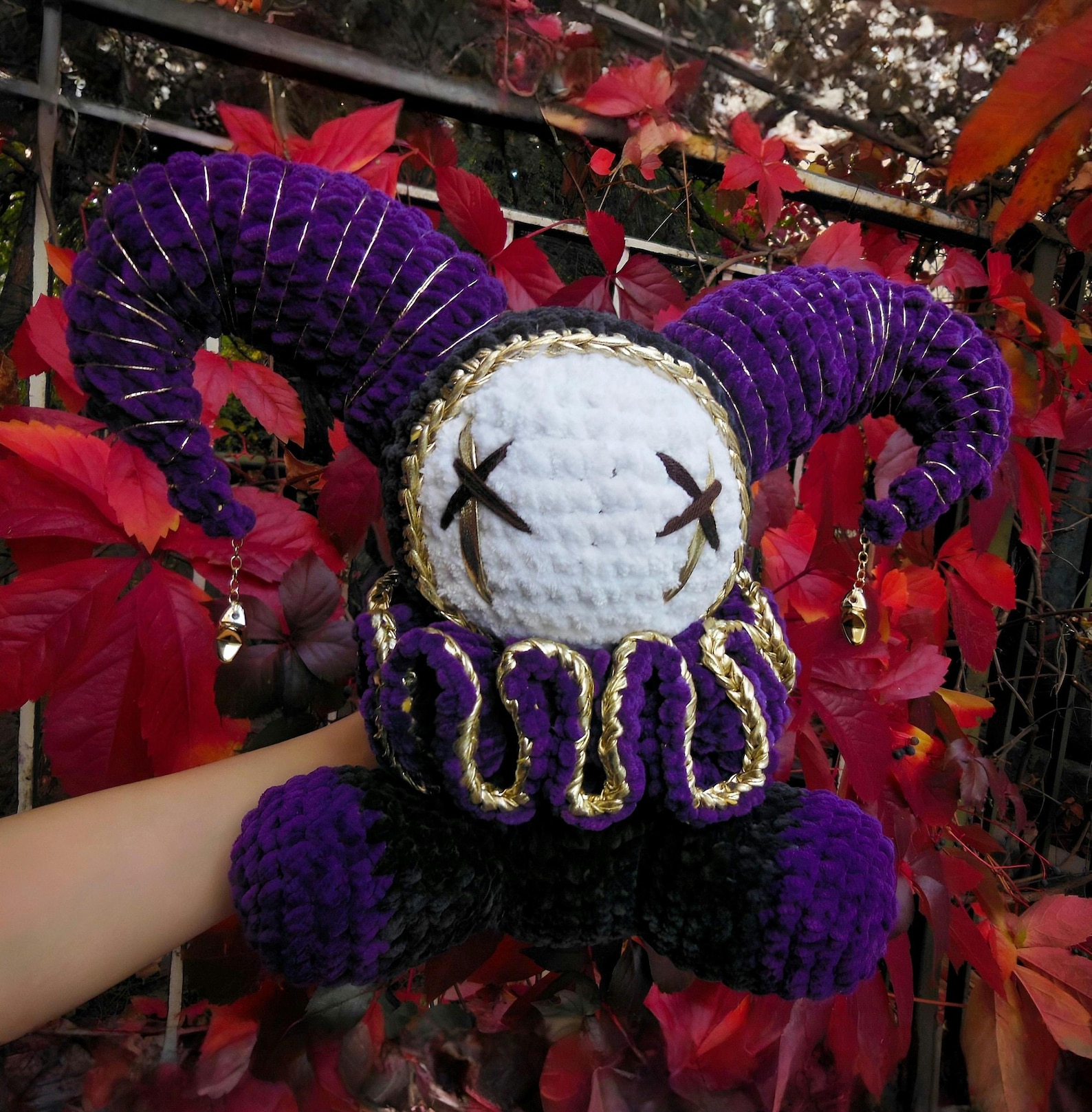 Custom Crochet Jester Plushie – Creepy Cute Clown Doll, XL 13.5” - Etsy