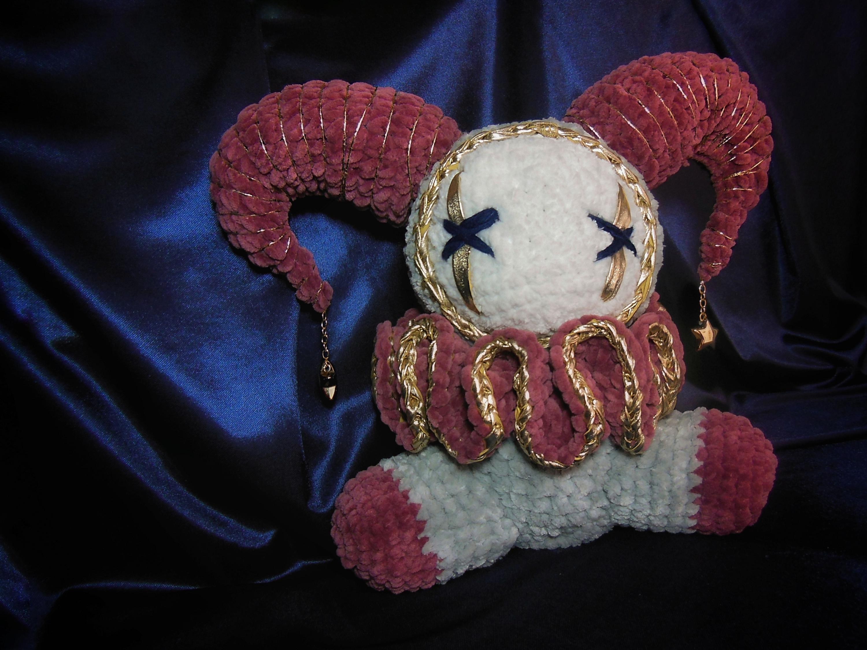 Custom Crochet Jester Plushie - Creepy Cute Handmade Clown Doll, XL ...
