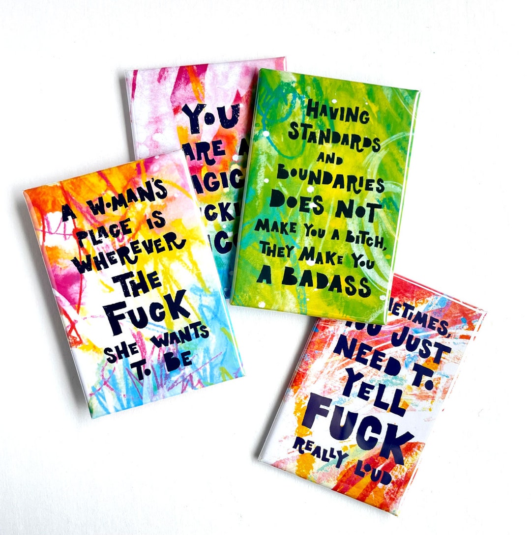Best Sellers Sweary Badass Magnet Bundle, Swearing is Caring - Etsy