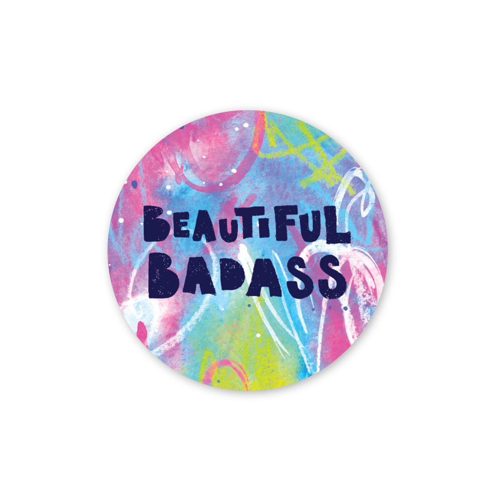 Beautiful Badass Sticker Wild Woman Sticker Beautiful - Etsy