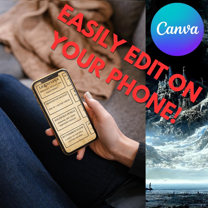 Magic Potion Labels | Halloween Printable Wizard Bottles | Editable ...