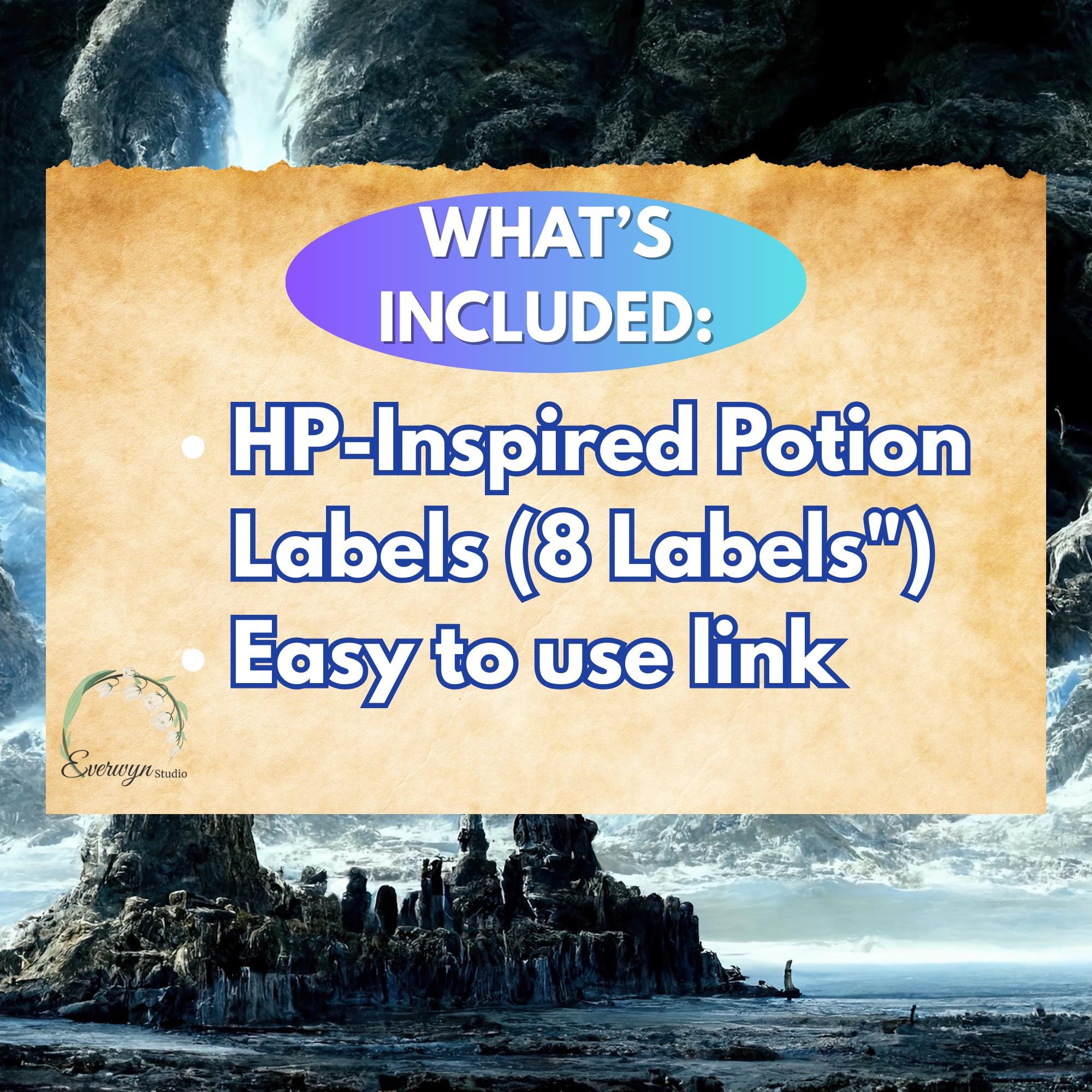 Magic Potion Labels | Harry Potter-inspired | Editable Party Decor ...