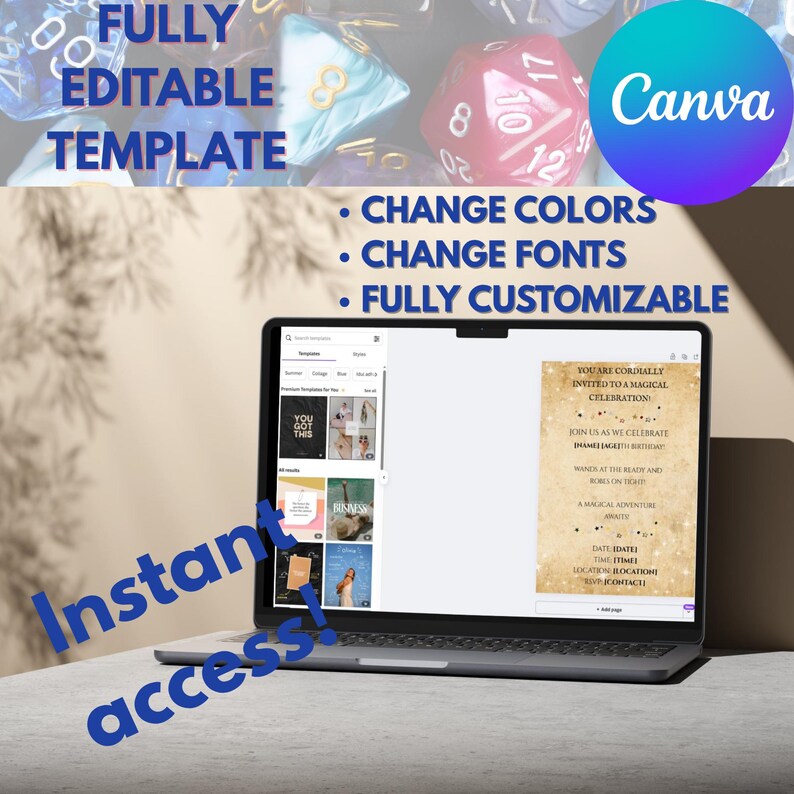 Halloween DND Potion Bottles | Printable Fantasy Labels for RPG Party ...