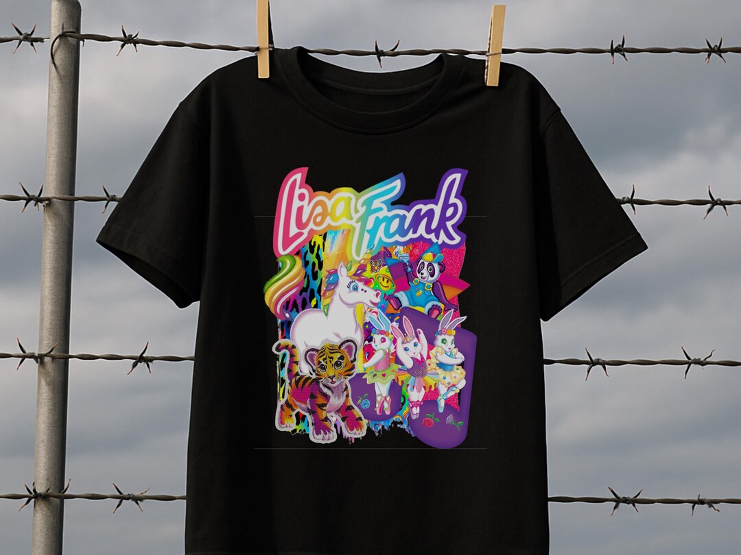 Lisa Frank Shirt – 90s Neon Animal Print Tee – Rainbow Y2K Nostalgia ...