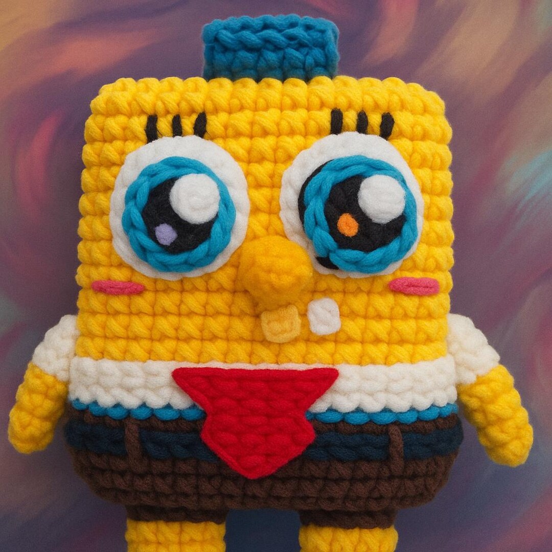Spongebob Crochet Pattern | Amigurumi PDF Download | Cute Plush Toy DIY ...