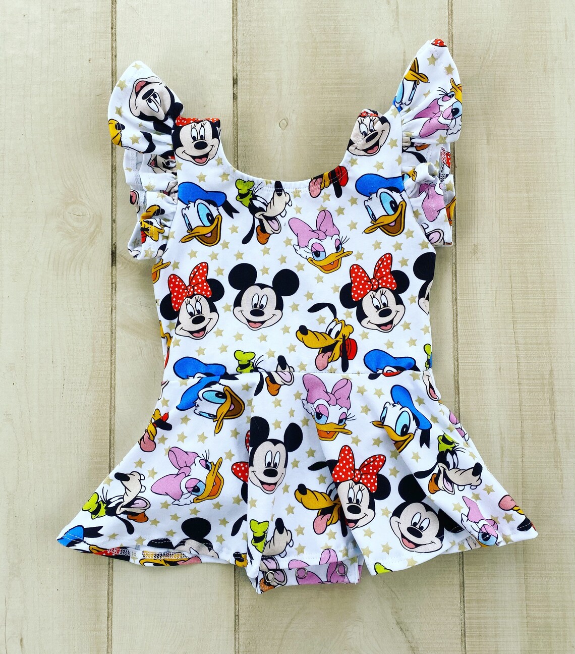 Flutter Sleeve Friends Ruffle Peplum Leotard Baby Leotards - Etsy