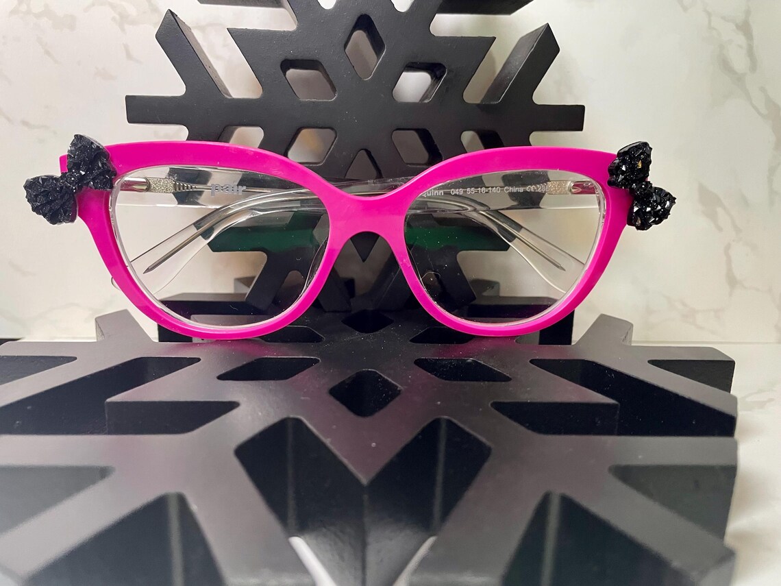 Magnetic Sparkly Bow Charms Set Pair Eyewear - Etsy