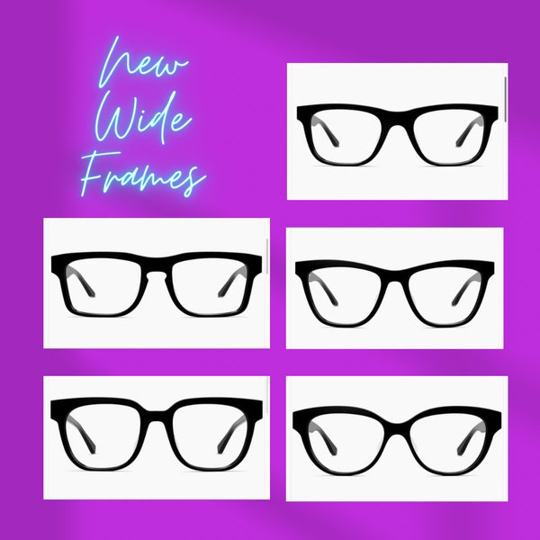 Black Frame Glasses Etsy