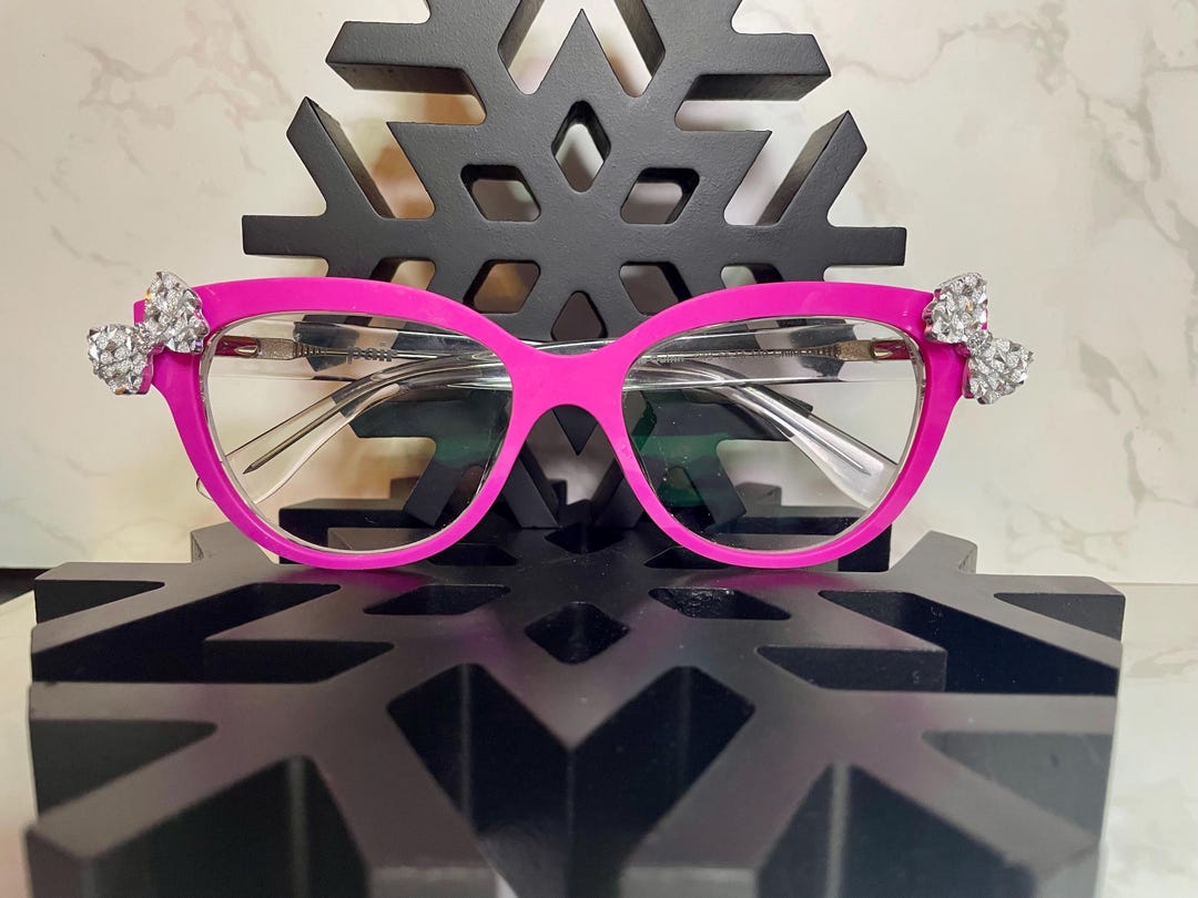 Magnetic Sparkly Bow Charms Set Pair Eyewear - Etsy