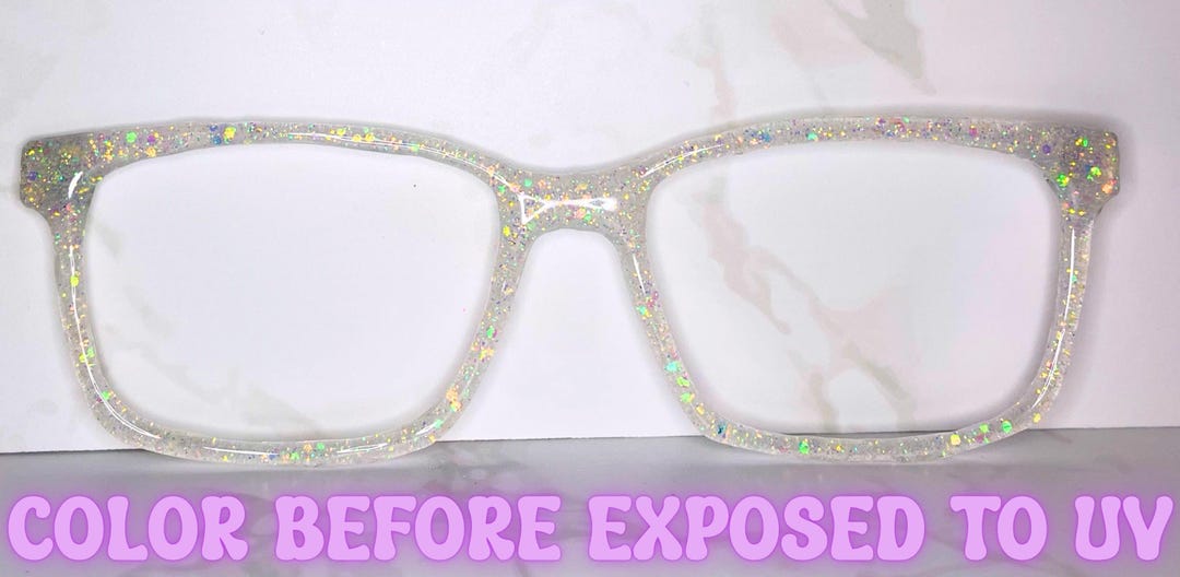 Custom Color-changing UV Glitter Magnetic Topper for Pair Eyewear ...