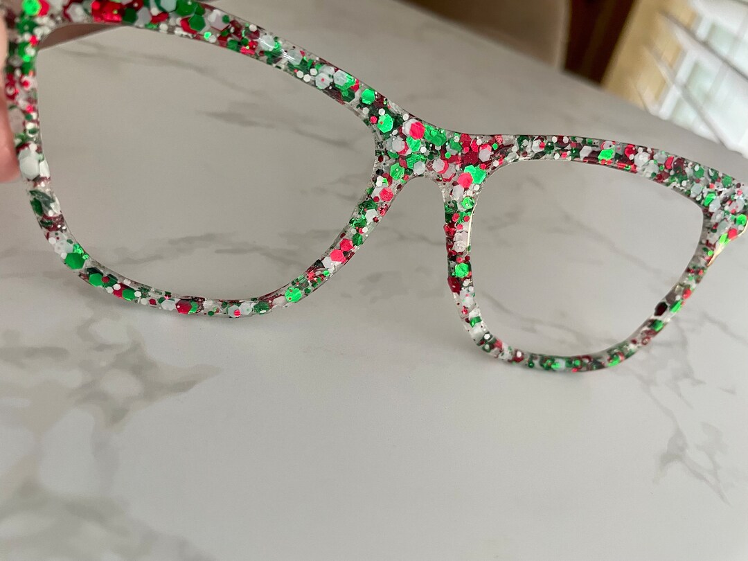 Very Merry Glitter Magnetic Topper for Pair Eyewear Glasses Frame ...