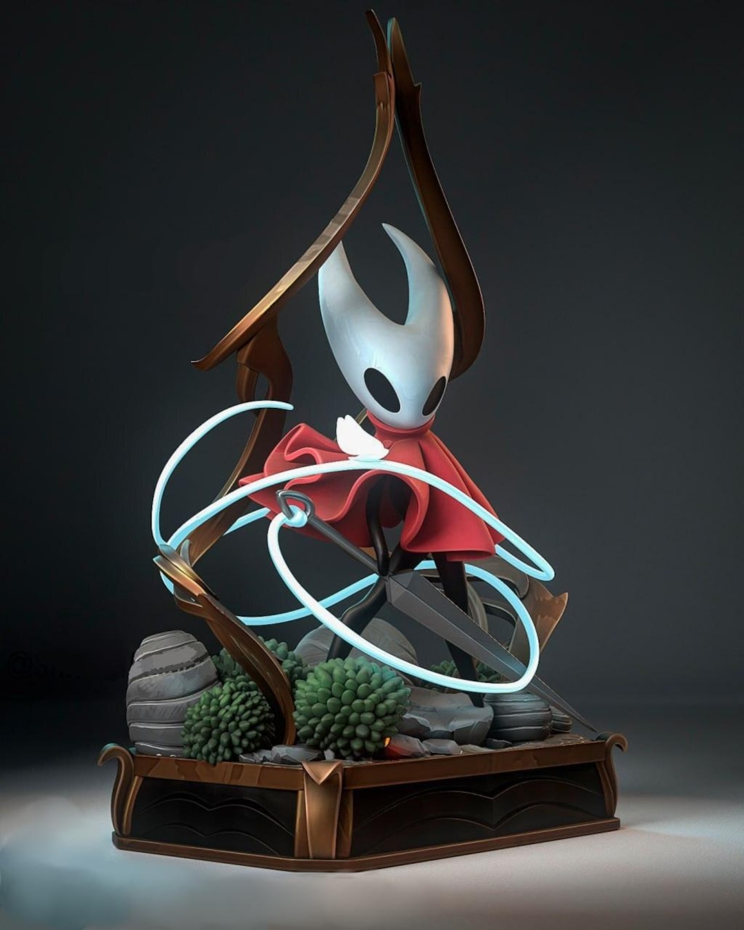 Hornet Hollow Knight Silksong Diorama | Hand-painted Gaming Collectible ...
