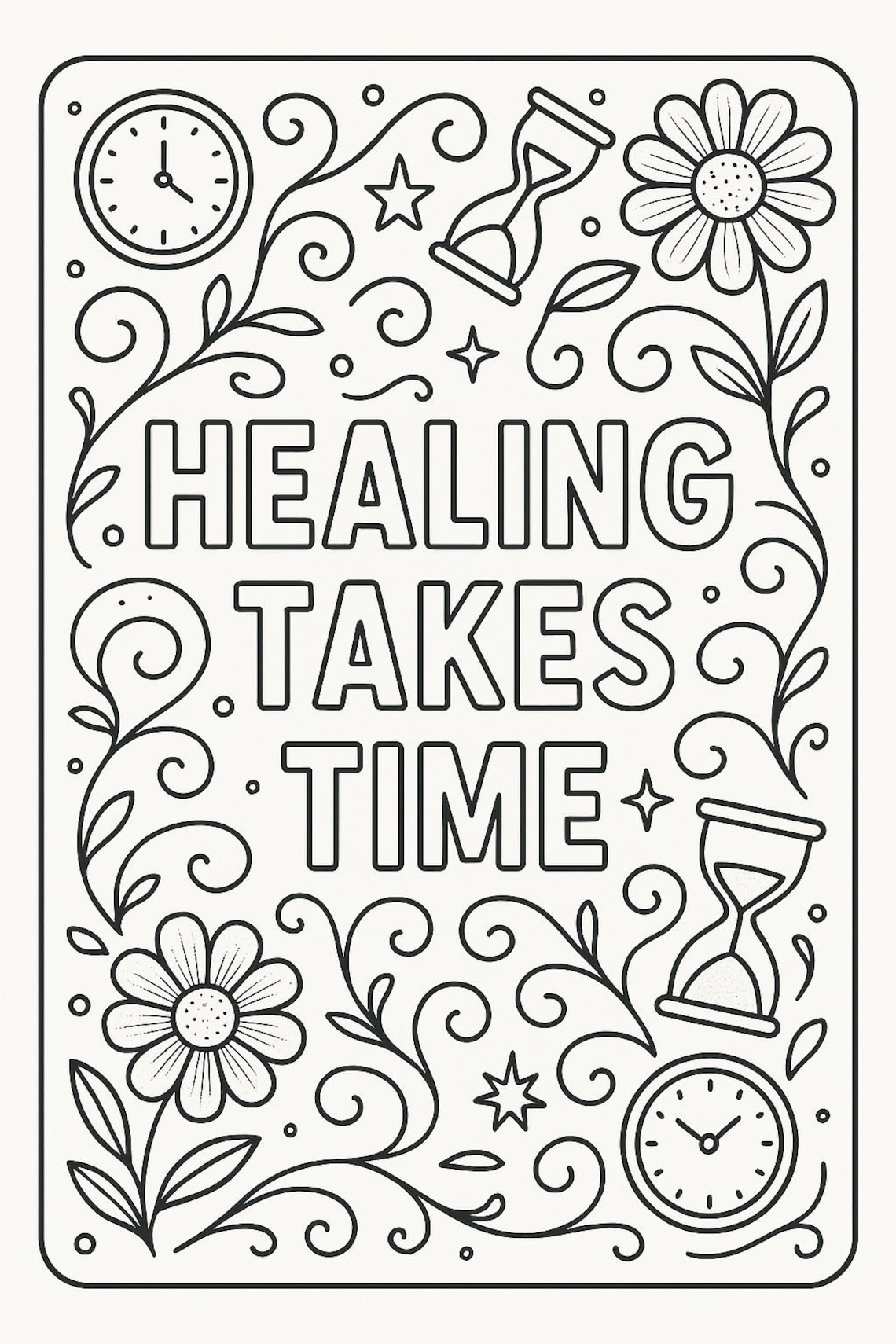 Mental Health Affirmation Coloring Book | Inspirational Quotes | Self ...
