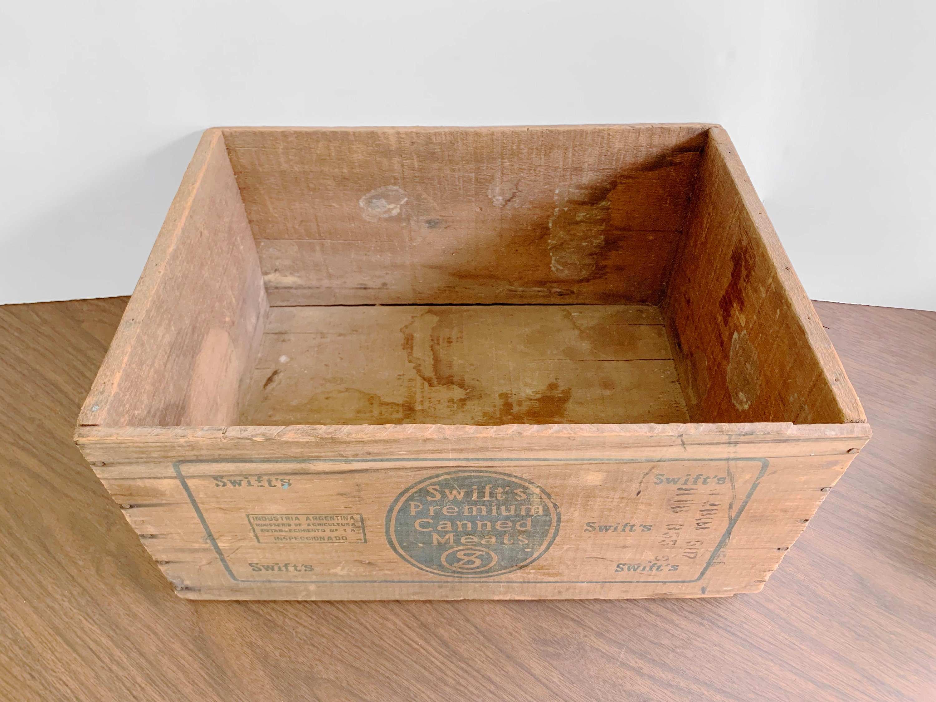 Vintage Swift's Premium Canned Meats Crate Roast Beef Product of ...