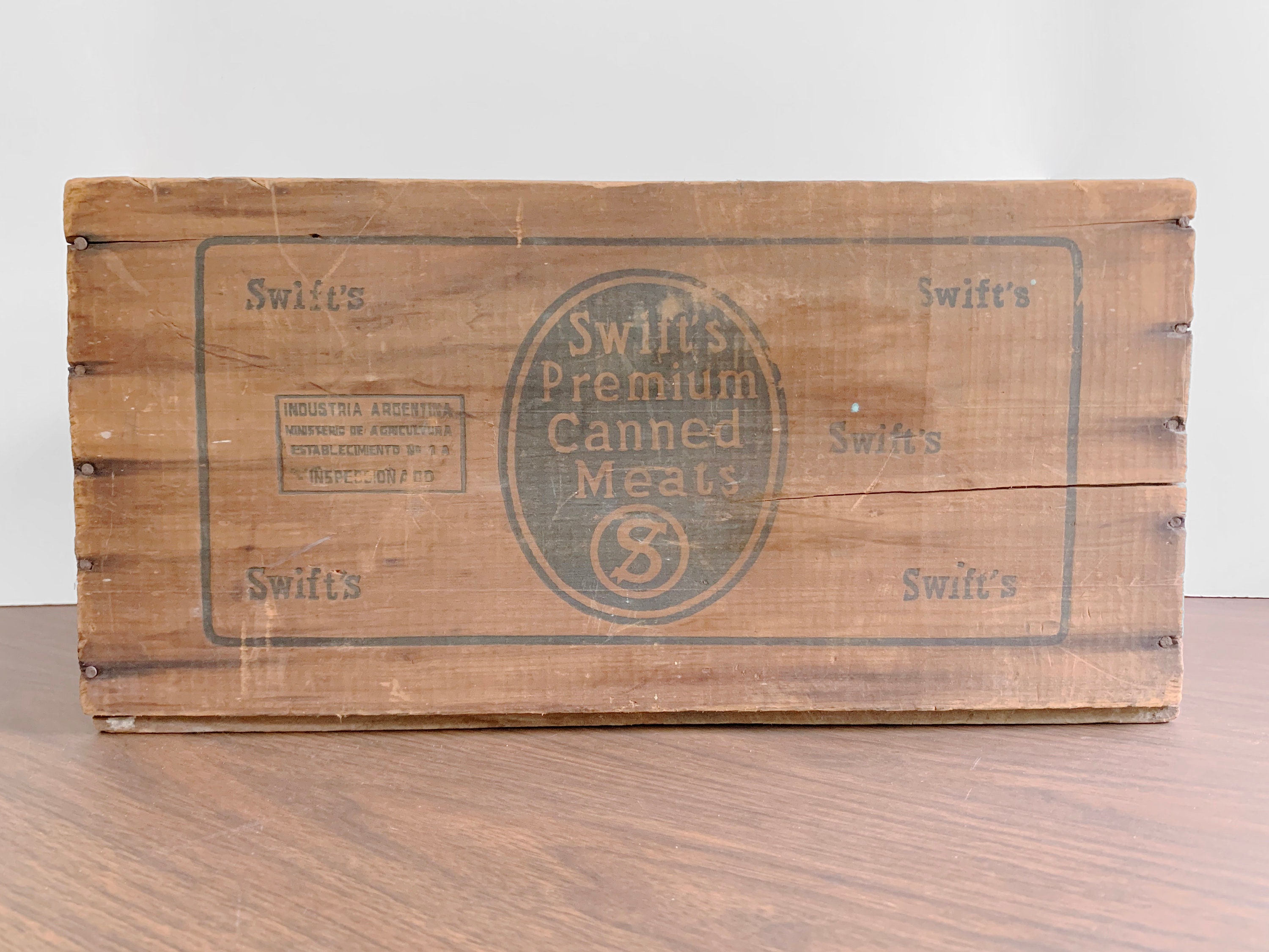 Vintage Swift's Premium Canned Meats Crate Roast Beef Product of ...