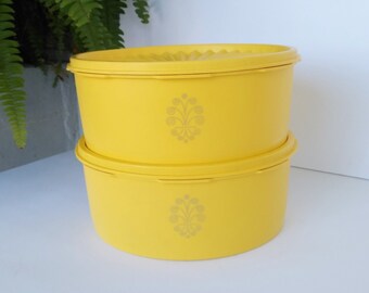 Yellow Tupperware | Etsy