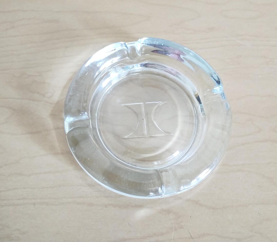 Vintage Hilton Hotel Clear Glass Ashtray, Home Decor, Gift ...