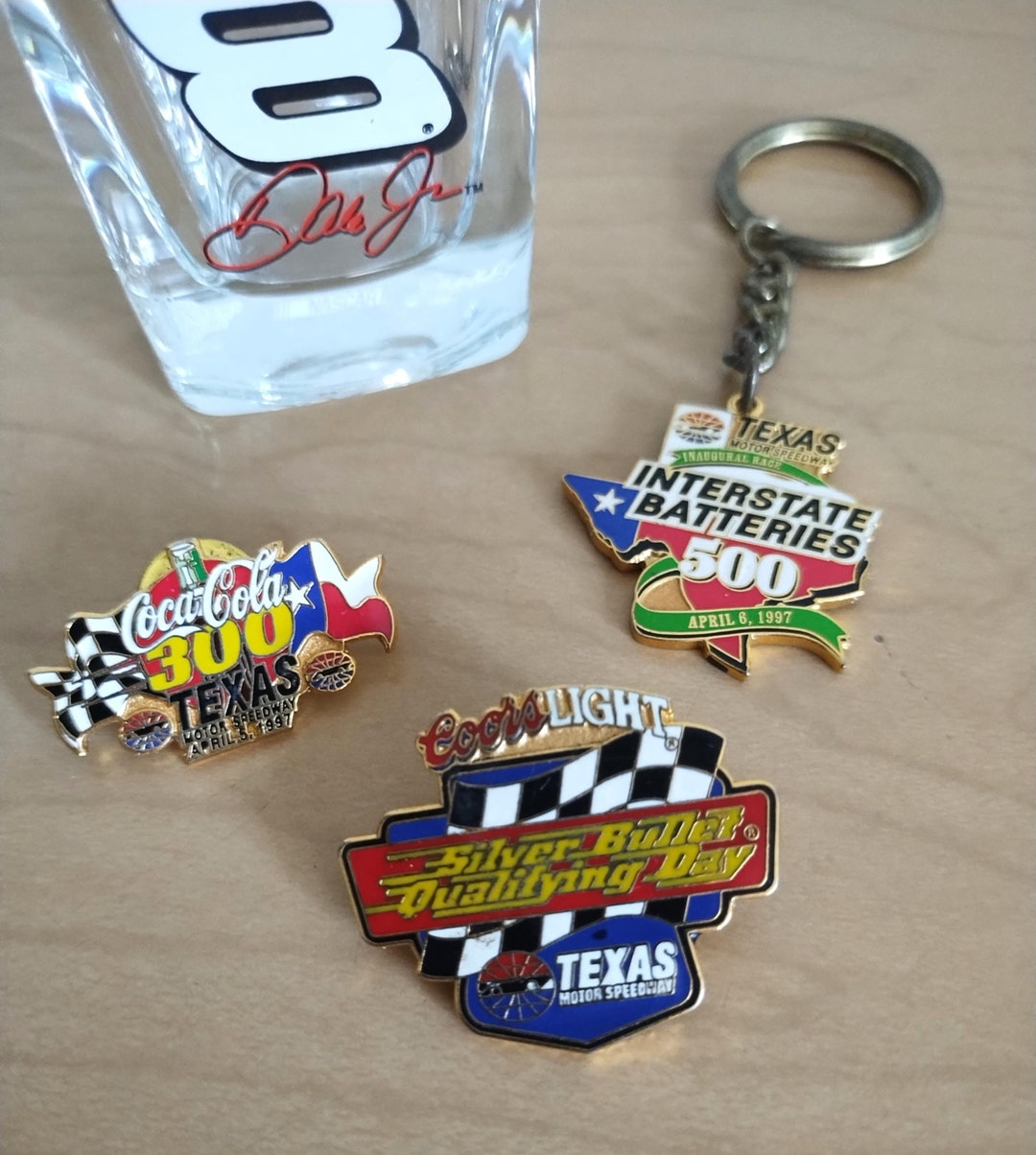 1997 Nascar Collection, Dale Earnhardt Jr. Shot Glass, Two Texas ...