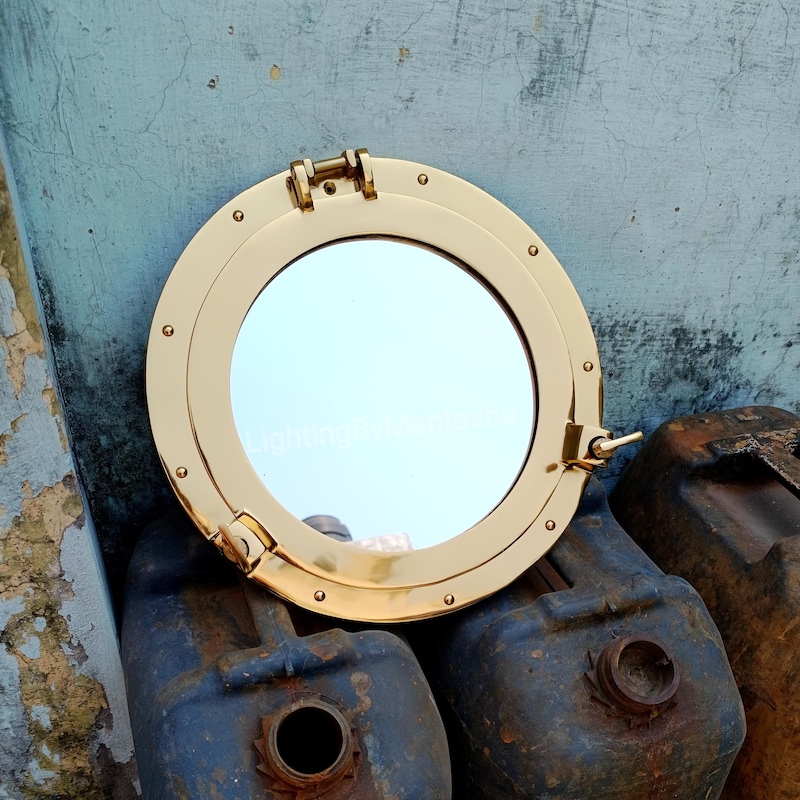 Ship Wheel Mirror - Etsy