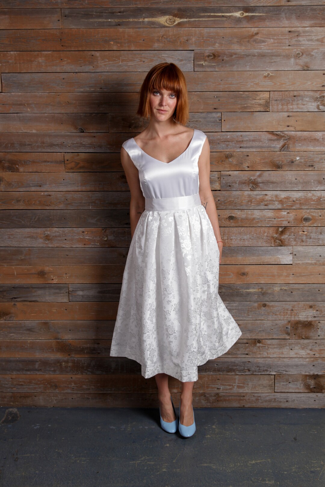 Simple Wedding Dress, Silk Wedding Dress, Elegant Dress, Alternative ...