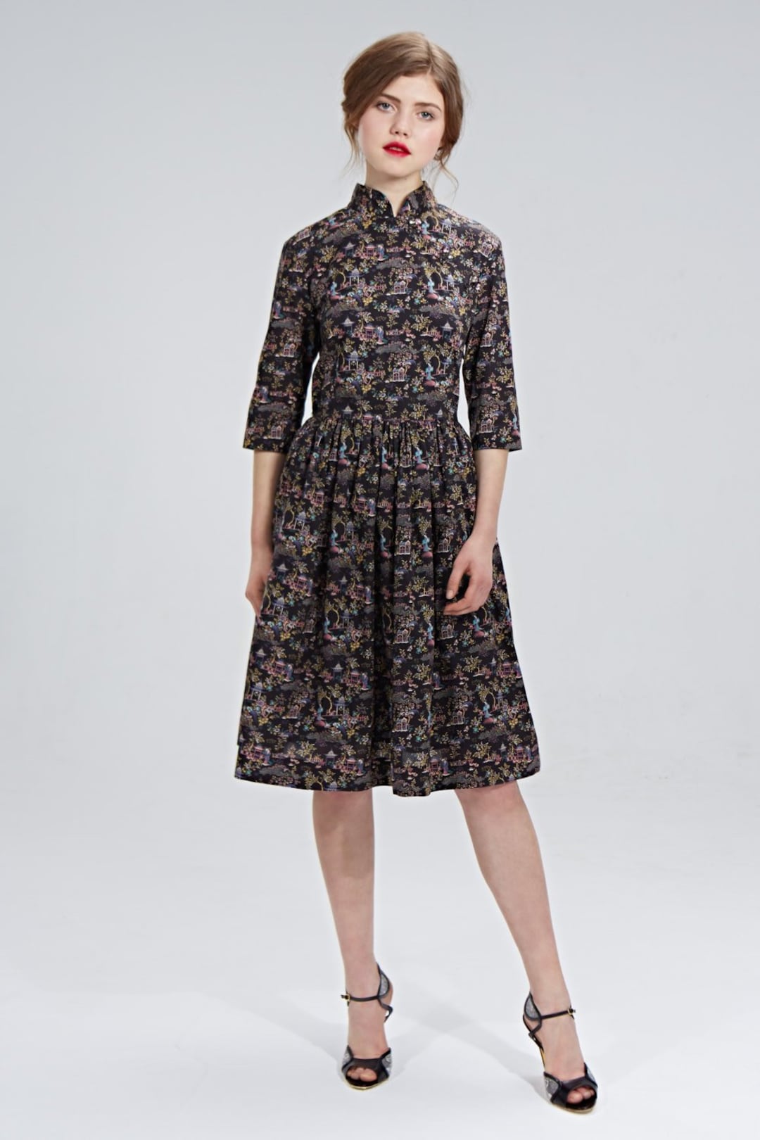 Mandarin Collar Dress - Vintage Style Cheongsam Dresses for Women ...