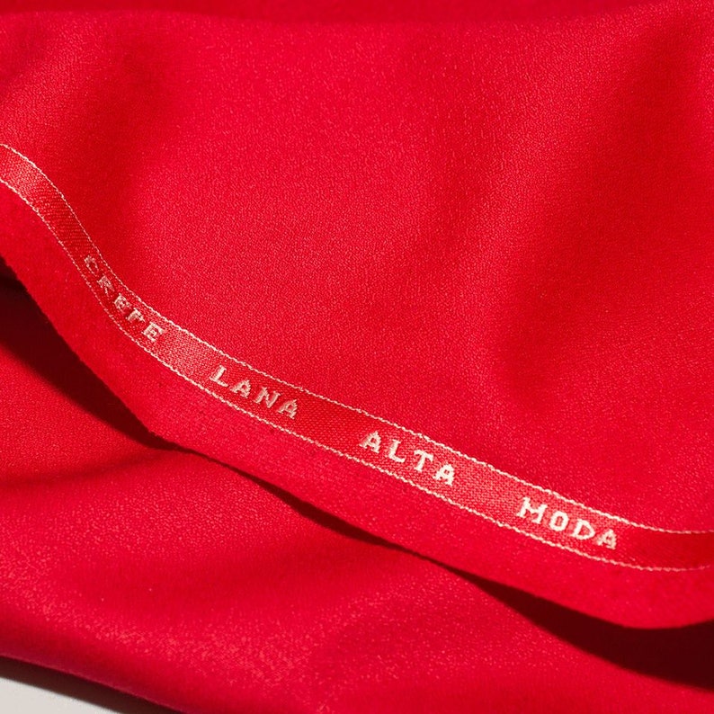 Red Party Dress, Wool Dress, Wedding Guest Dress, Cocktail Dress, 1950 ...