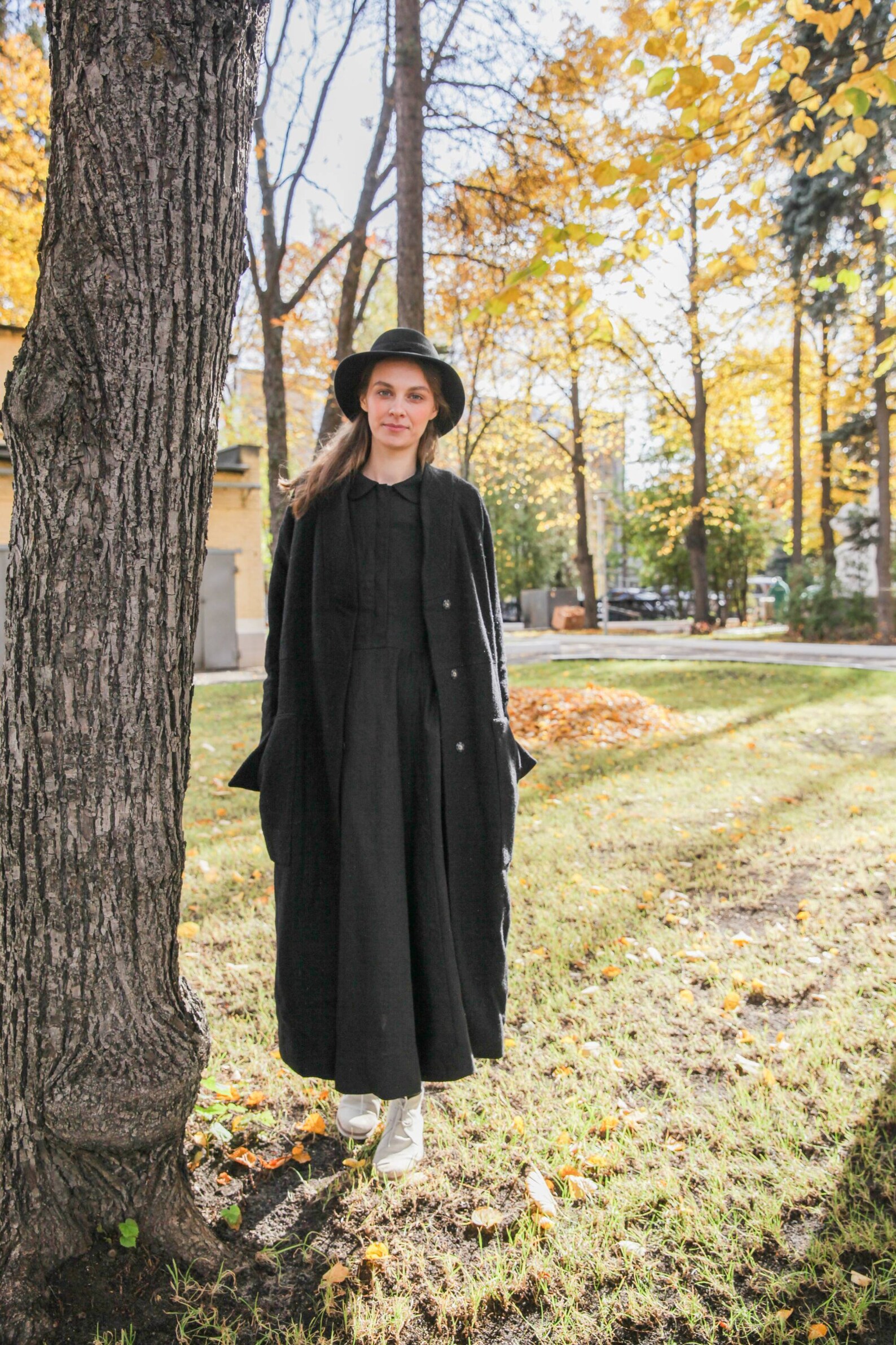 Black Linen Dress Shirt Dress Amish Dress Little Women - Etsy