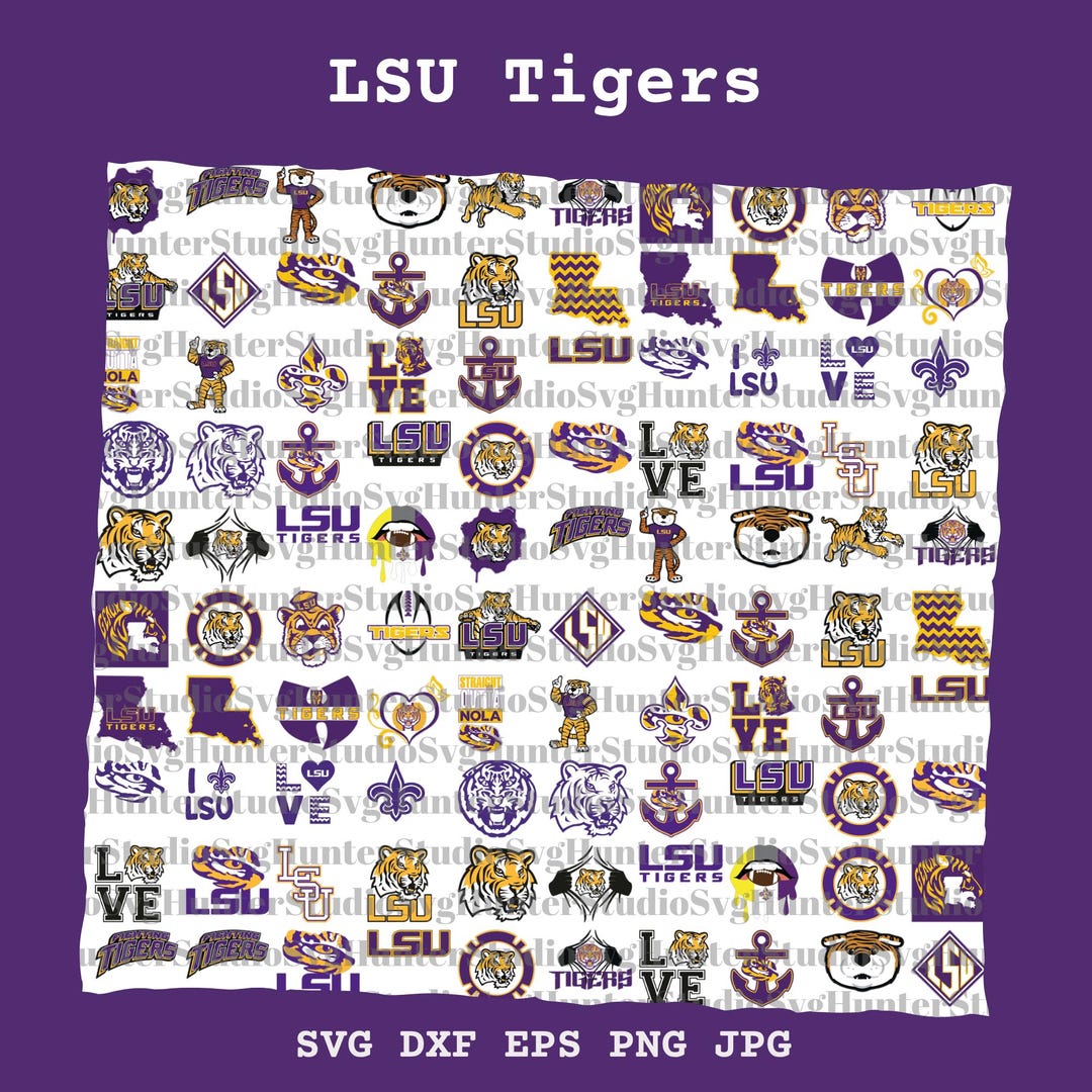 Tigers SVG Bundle, LSU Football, SVG Bundle, Cricut, Printable ...