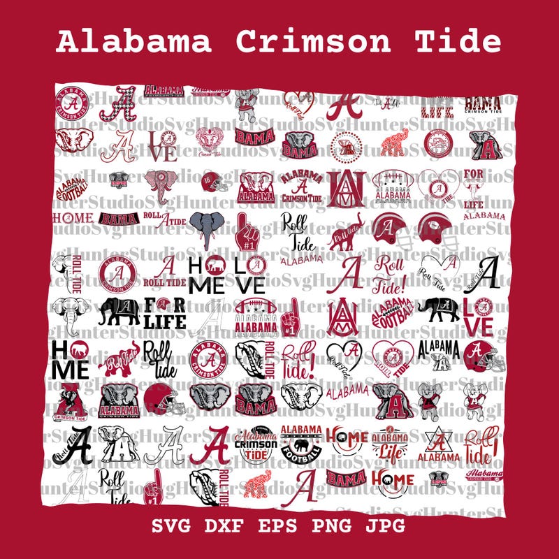 Alabama Crimson Tide Football Stickers - Etsy UK