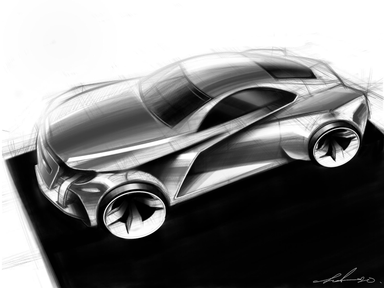 Futuristic Car Concept Art - Digital Download Poster - Etsy