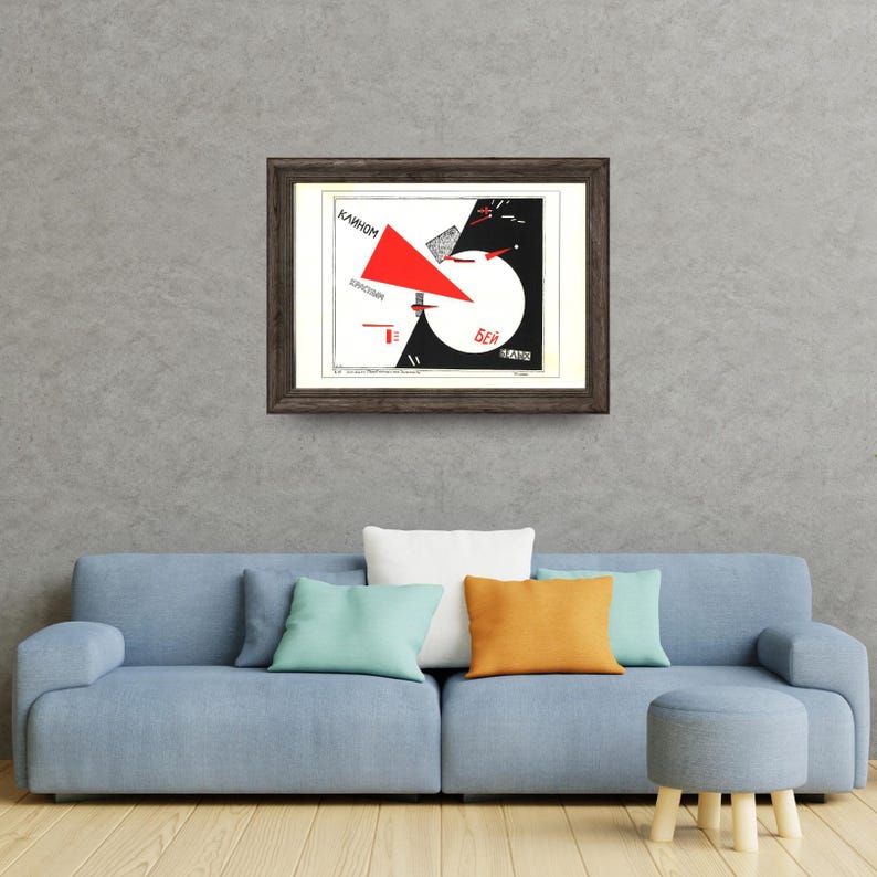 Printable Russian Constructivist Poster – “beat the Whites With the Red ...