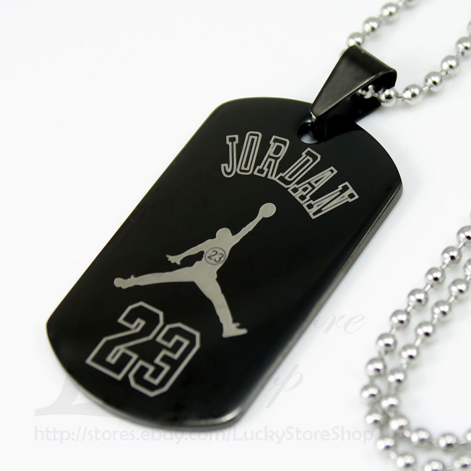 Jordan Jumpman Logo Dog Tag Cool Stainless Steel Pendant With | Etsy