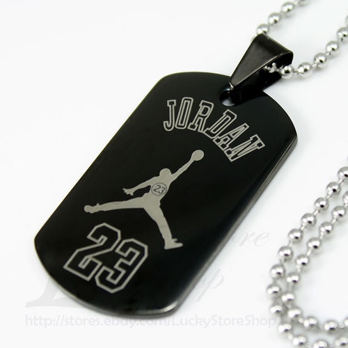 Jordan Jumpman Logo Dog Tag Cool Stainless Steel Pendant With - Etsy