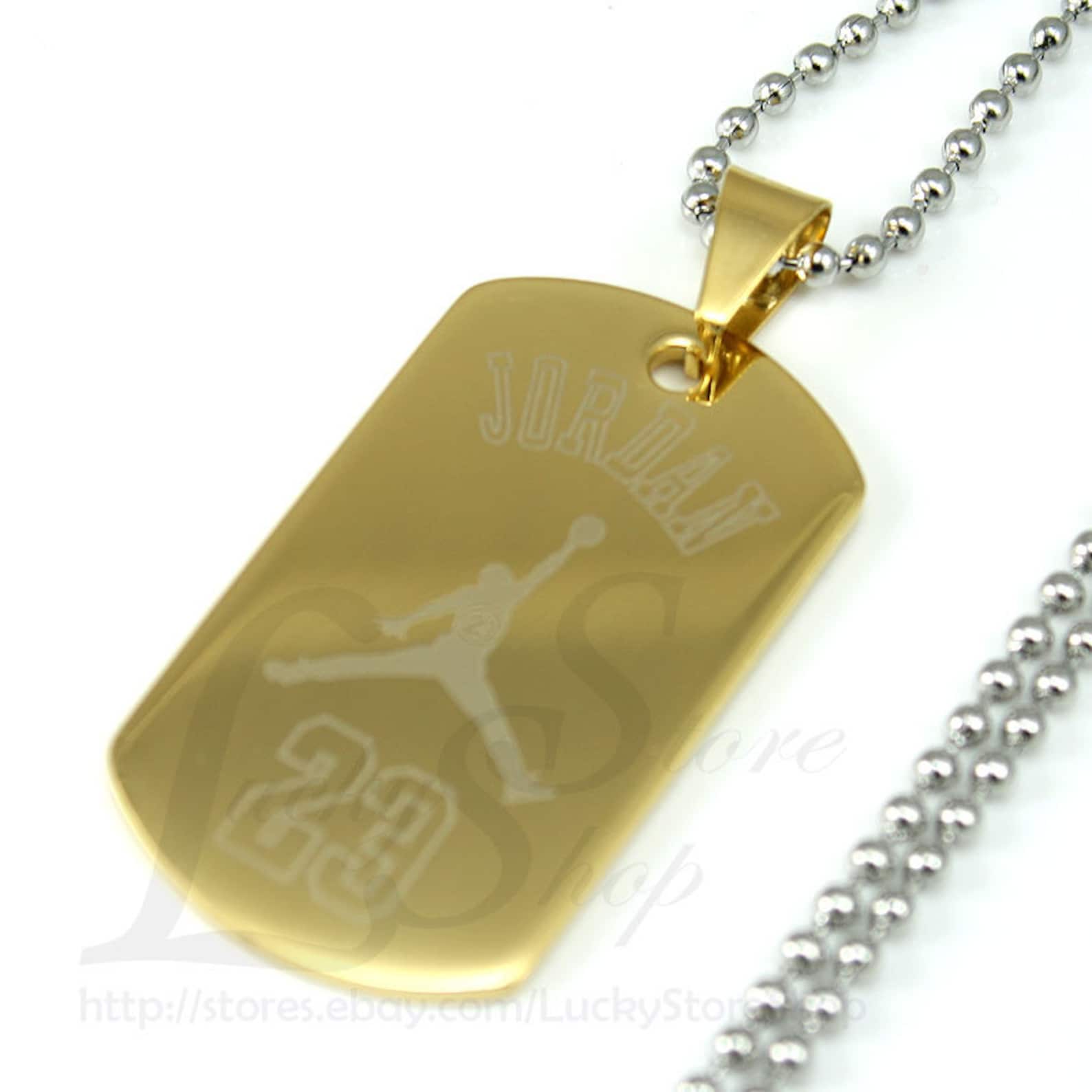 Jordan Jumpman Logo Dog Tag Cool Stainless Steel Pendant With | Etsy