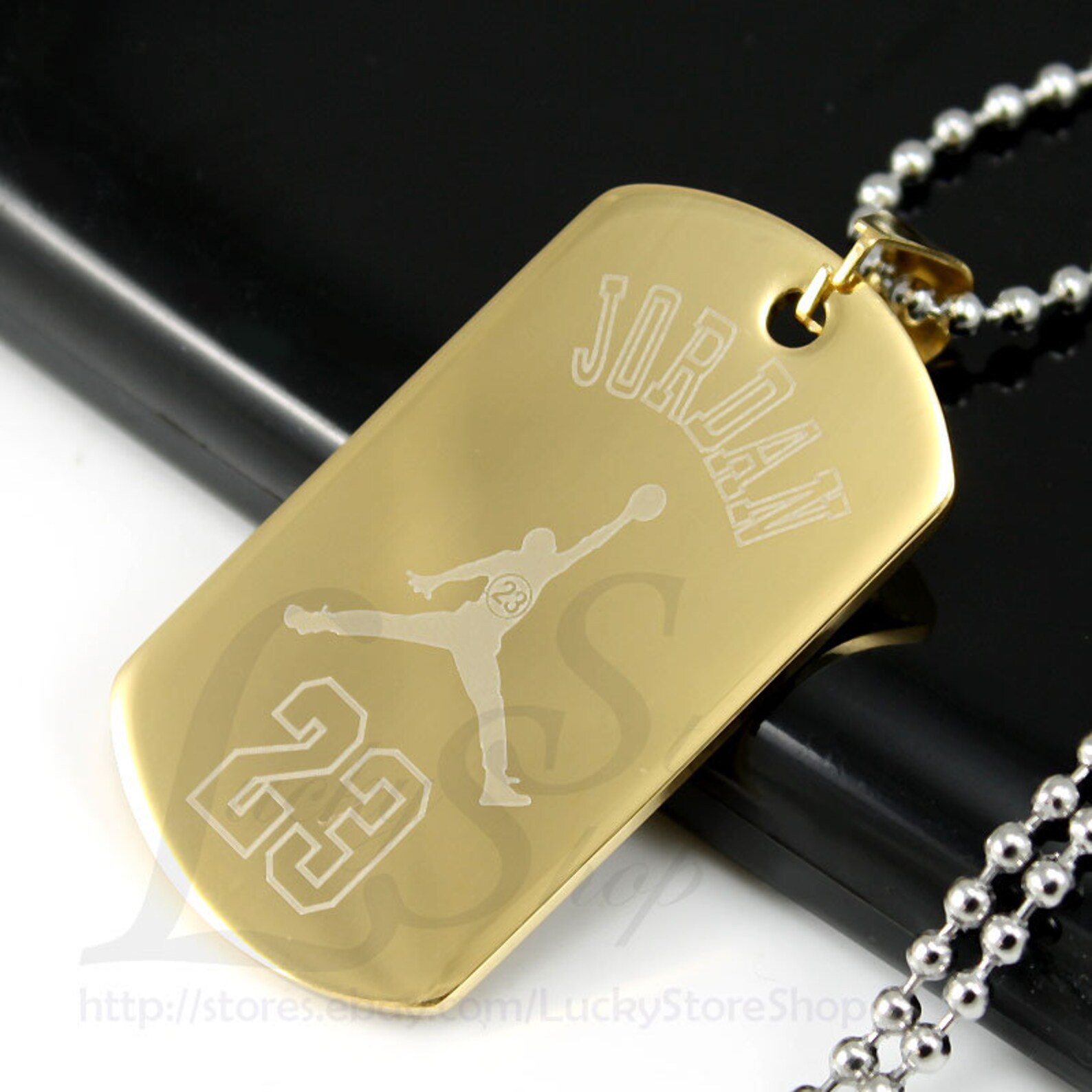 Jordan Jumpman Logo Dog Tag Cool Stainless Steel Pendant With - Etsy