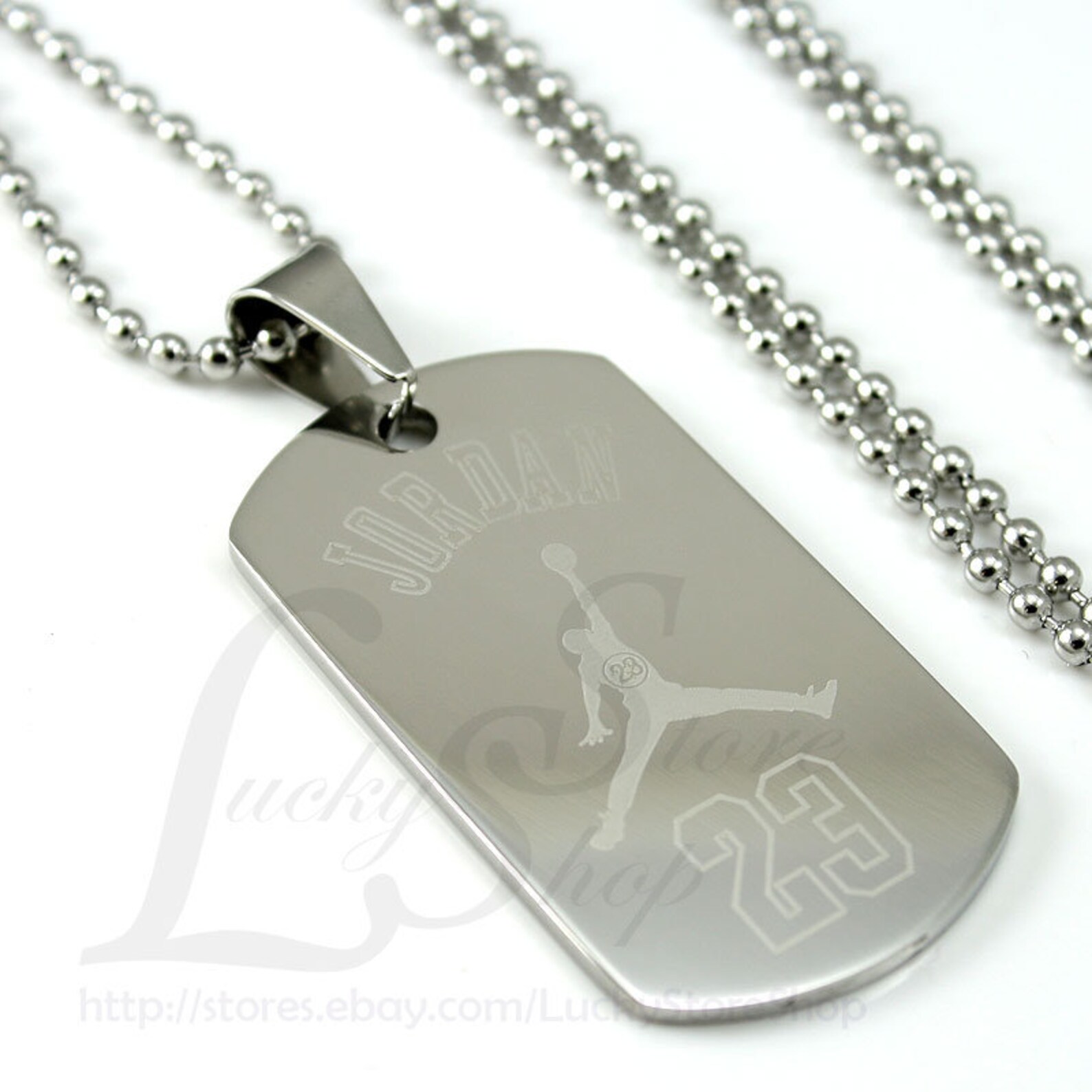 Jordan Jumpman Logo Dog Tag Cool Stainless Steel Pendant With - Etsy